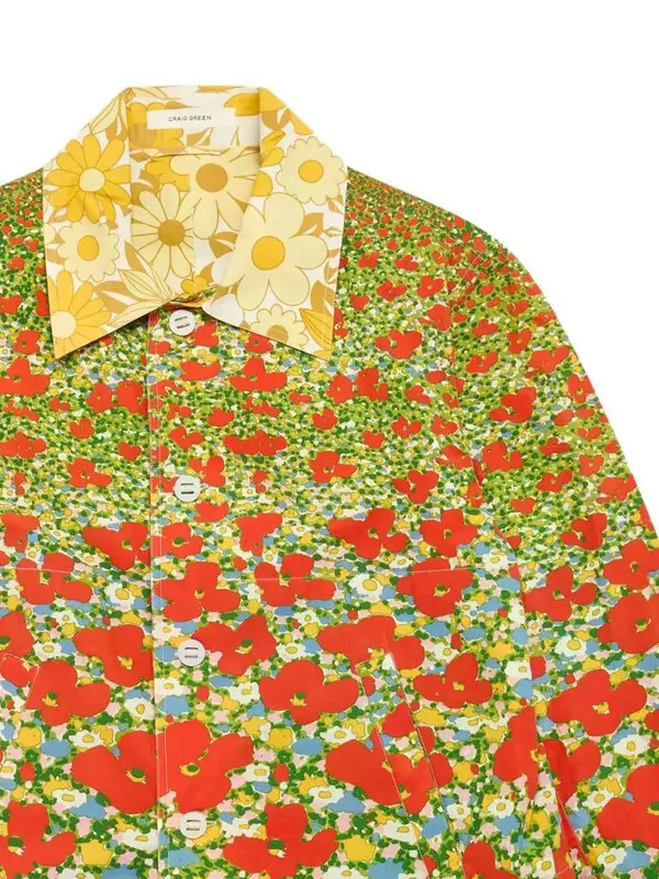 CRAIG GREEN Floral-pattern Shirt Jacket