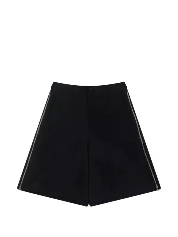 Comme Des Garçons Zip-detail Bermuda Shorts - Black