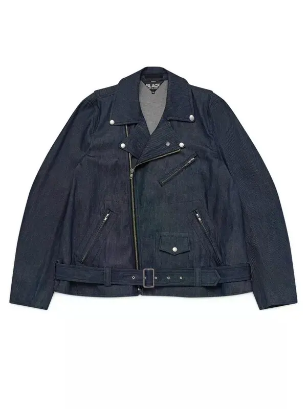 BLACK COMME DES GARÇONS Denim Biker Jacket