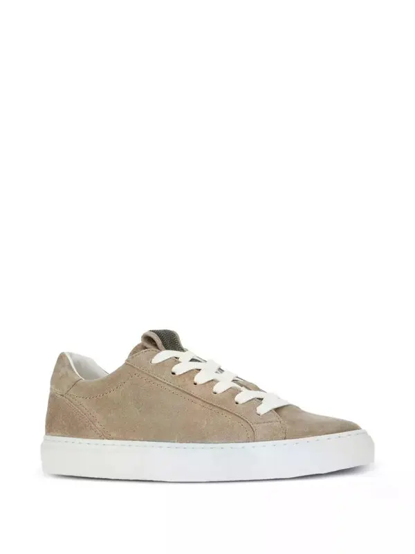 Brunello Cucinelli Panelled Suede Sneakers - Neutrals