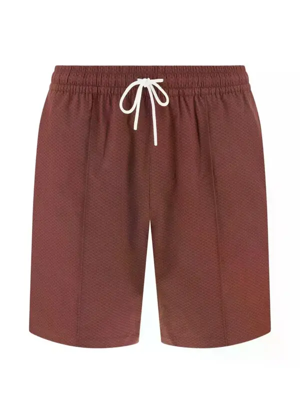 Boggi Milano Printed Swim Shorts - Brown
