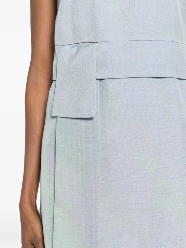 P.a.r.o.s.h Rania Belt Sleeveless Mini Dress - Blue