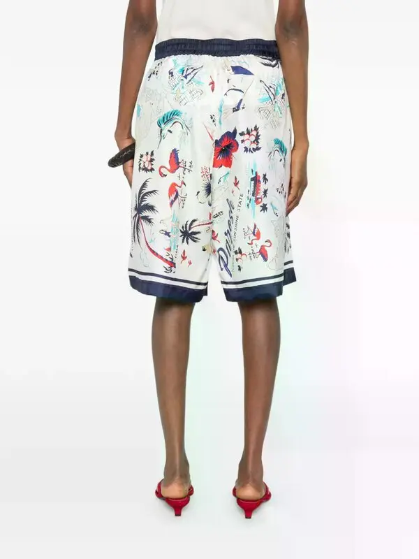 P.a.r.o.s.h Scard Floral-print Shorts