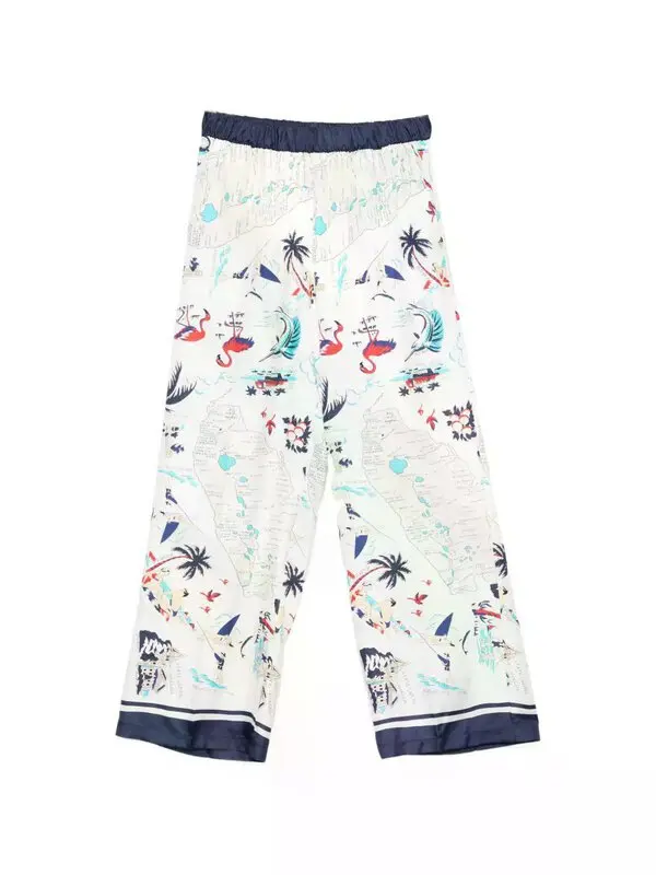 P.a.r.o.s.h Scard Map-print Trousers - Neutrals