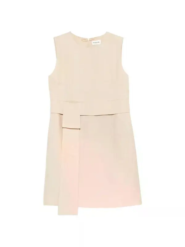 P.a.r.o.s.h Rania Belt Mini Dress - Neutrals