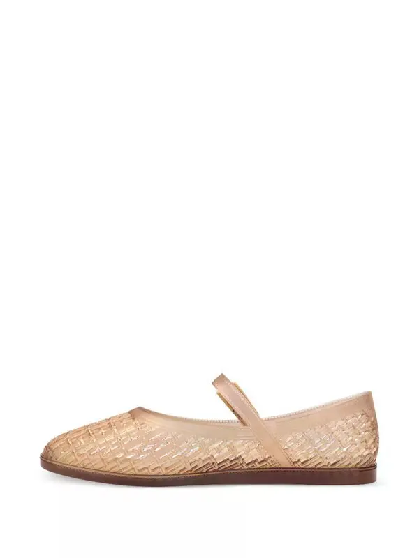 Melissa Harper Buckle-strap Ballet Flats - Neutrals