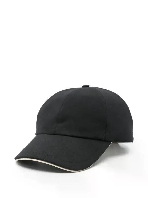 Eleventy Panelled Cap - Black