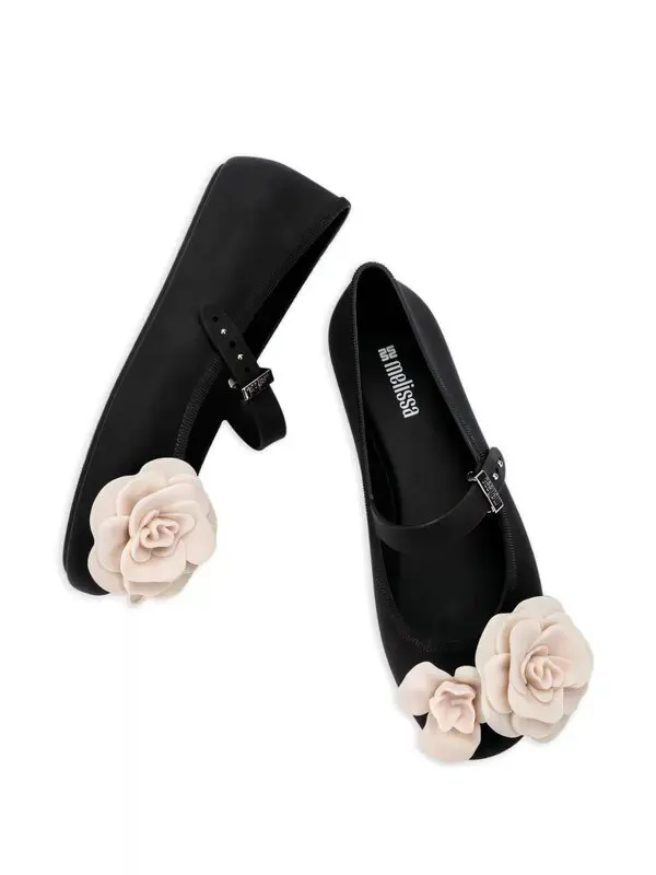 Melissa Floral Detail Ballet Flats