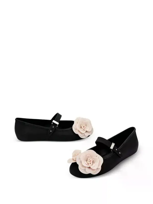 Melissa Floral Detail Ballet Flats