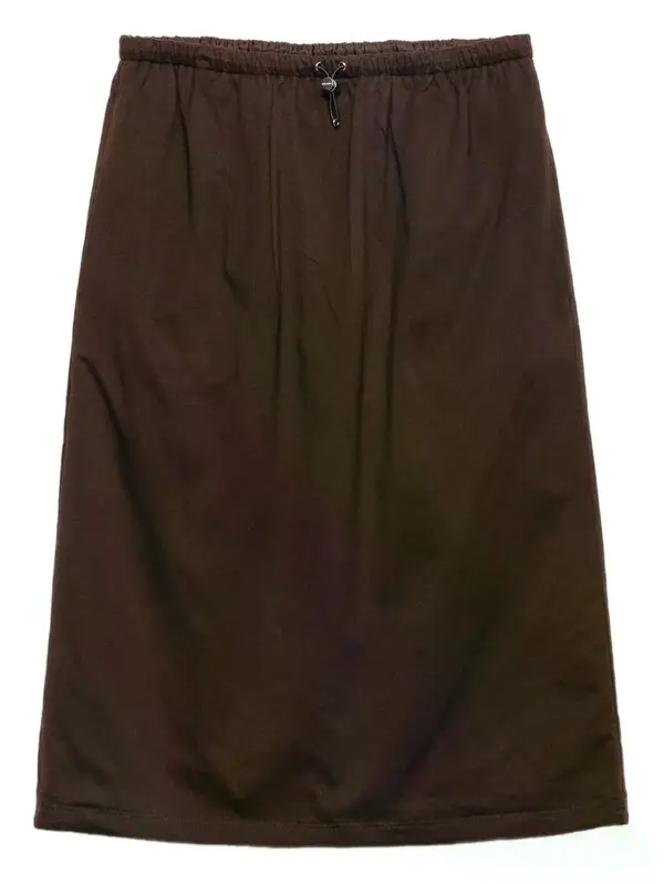 Prada Cotton Jersey Skirt - Brown