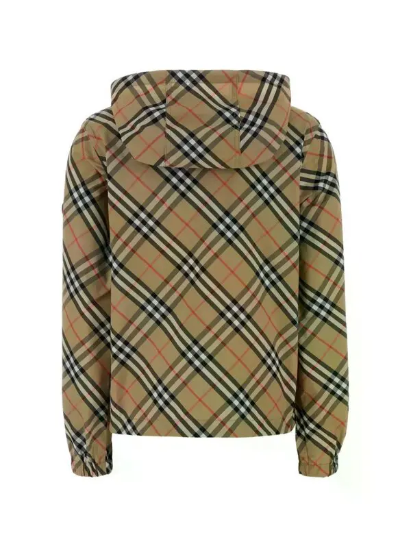 Burberry Checked Hooded Jacket