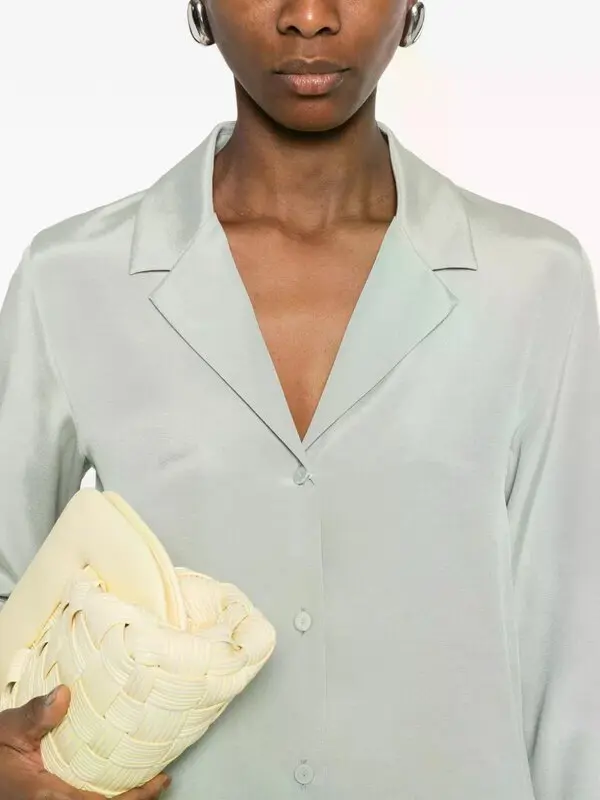 Max Mara Collared Buttoned Shirt - Green