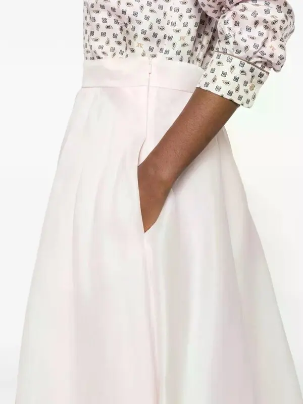 Max Mara Silk A-line Skirt - Pink