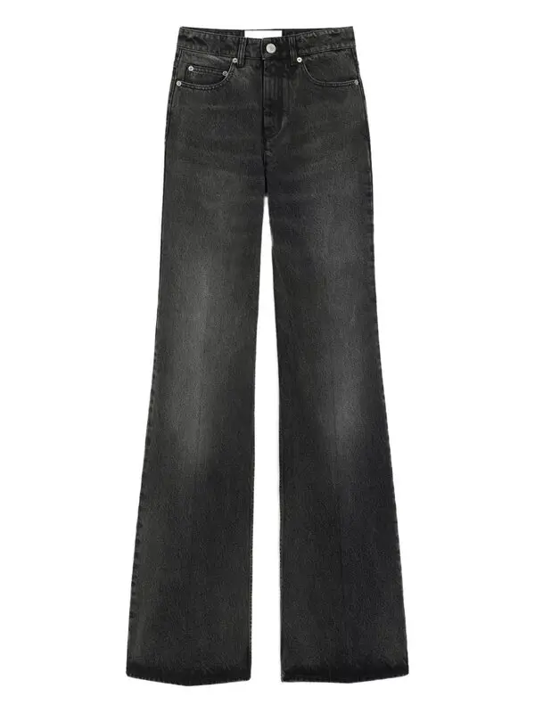 Ami High-waist Flared Jeans - Black