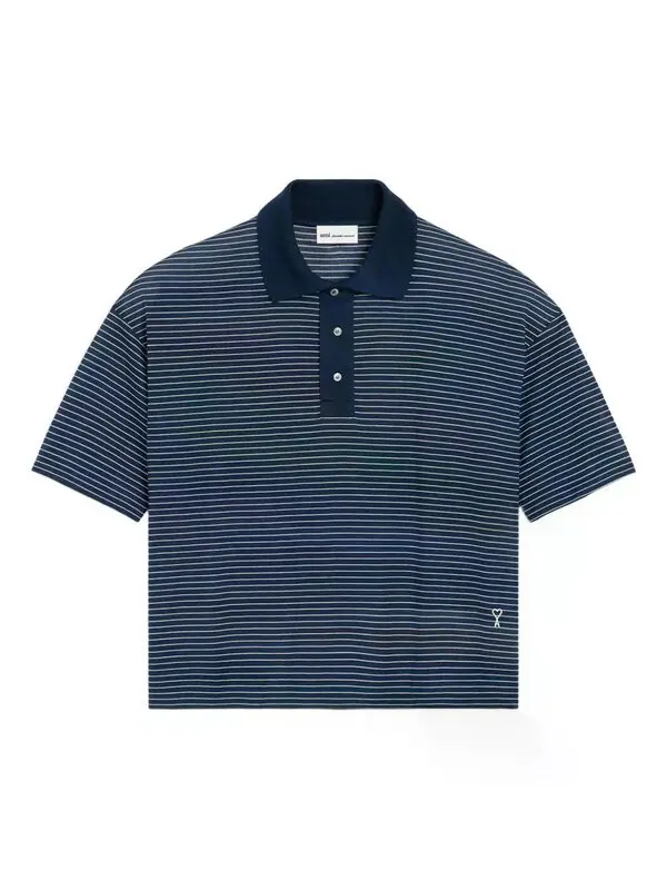 Ami De Coeur Short-sleeve Polo Shirt - Blue