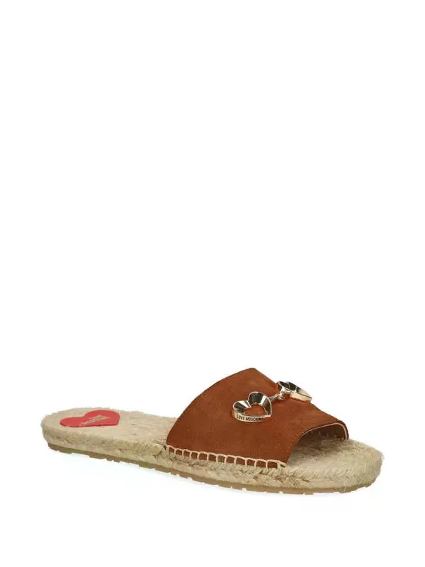 Moschino Heart-appliqué Flat Espadrilles