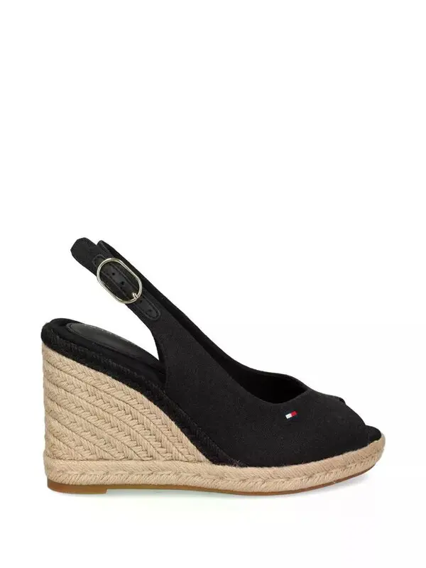 Tommy Hilfiger Logo-embroidered Wedge Espadrilles
