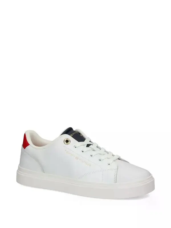 Tommy Hilfiger Logo Leather Sneakers