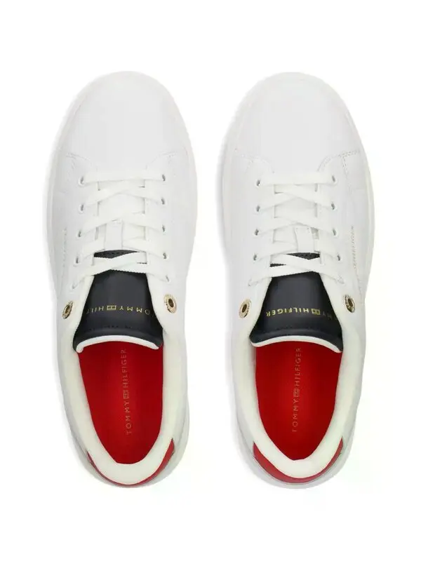 Tommy Hilfiger Logo Leather Sneakers