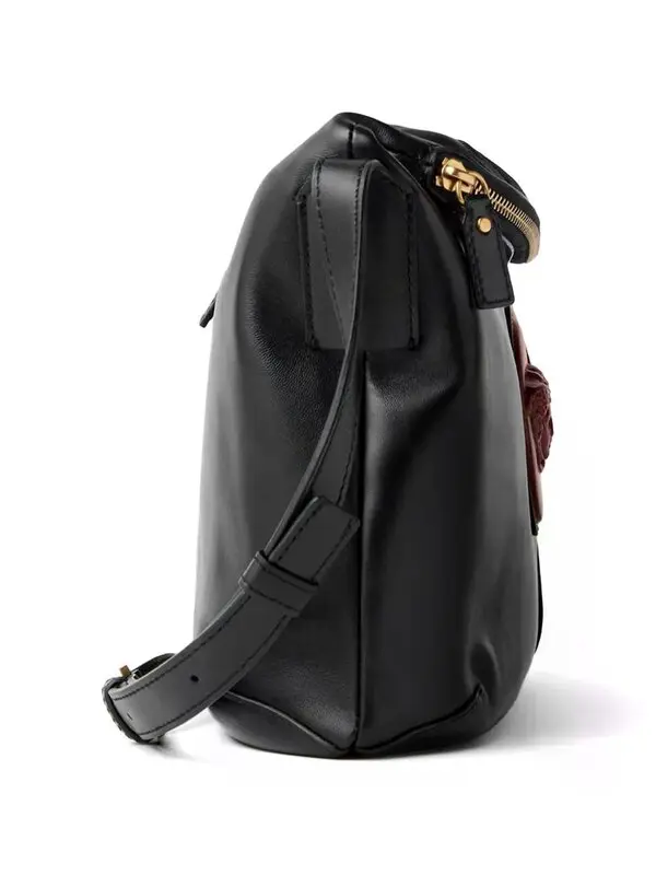 Versace Lou Nappa Leather Shoulder Bag