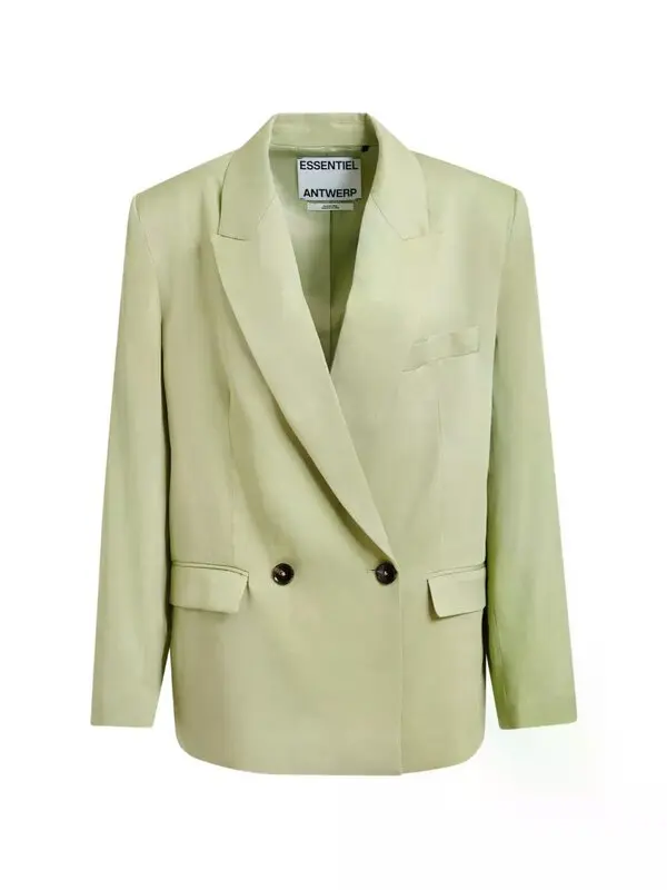 Essentiel Antwerp Double-breasted Blazer - Green