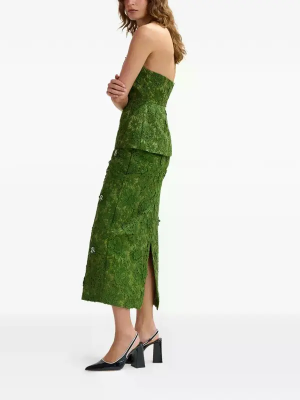 Essentiel Antwerp Floral Lace Halter Top - Green