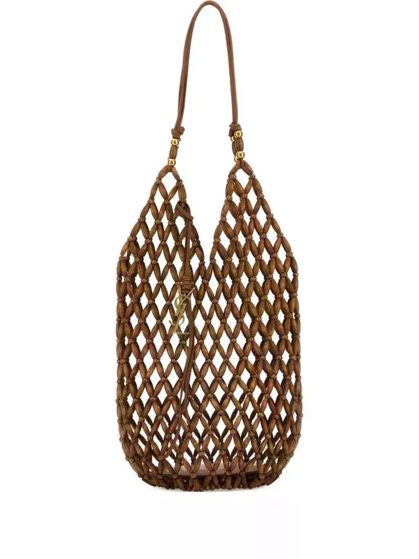 Saint Laurent Supple Woven Basket Bag