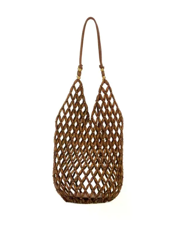 Saint Laurent Supple Woven Basket Bag