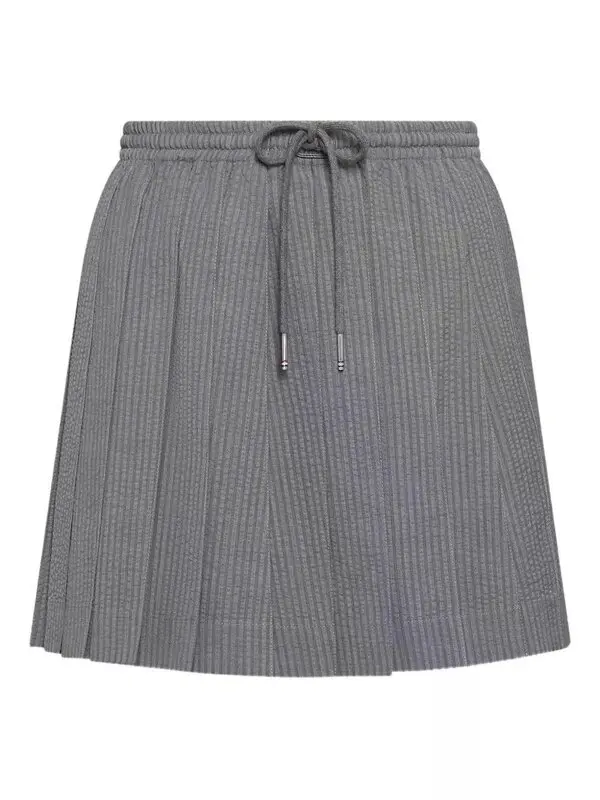 Thom Browne Drawstring Pleated Mini Skirt