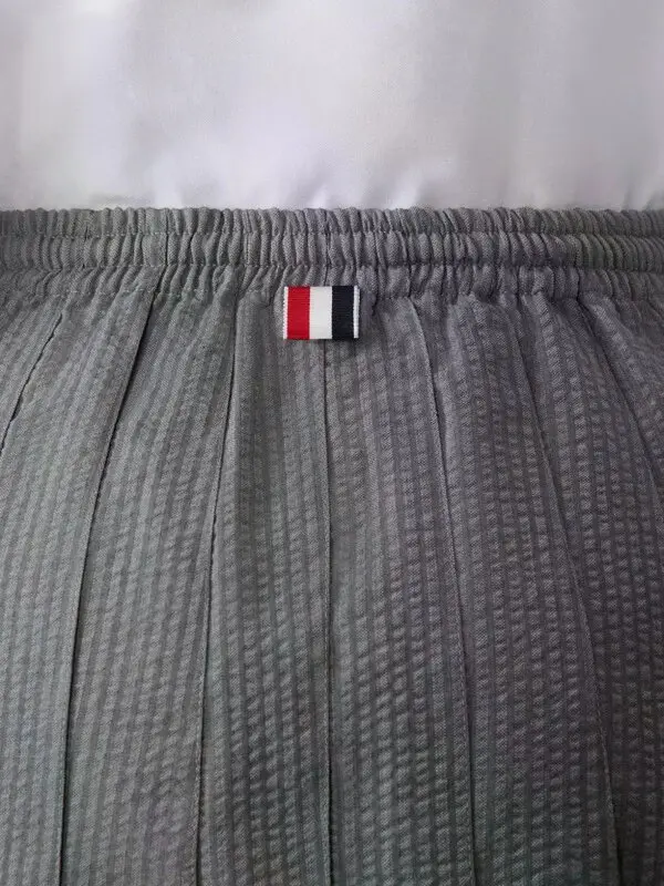 Thom Browne Drawstring Pleated Mini Skirt