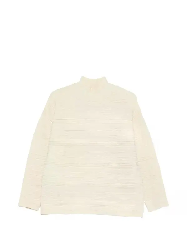 Issey Miyake Pleated Sweater - Yellow