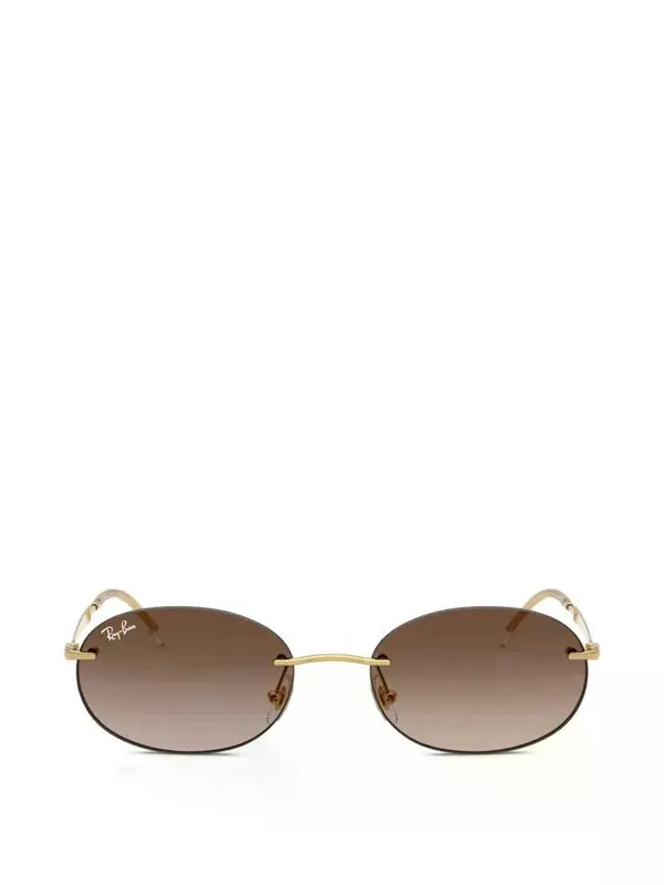 Ray-ban Oval-frame Sunglasses - Neutrals