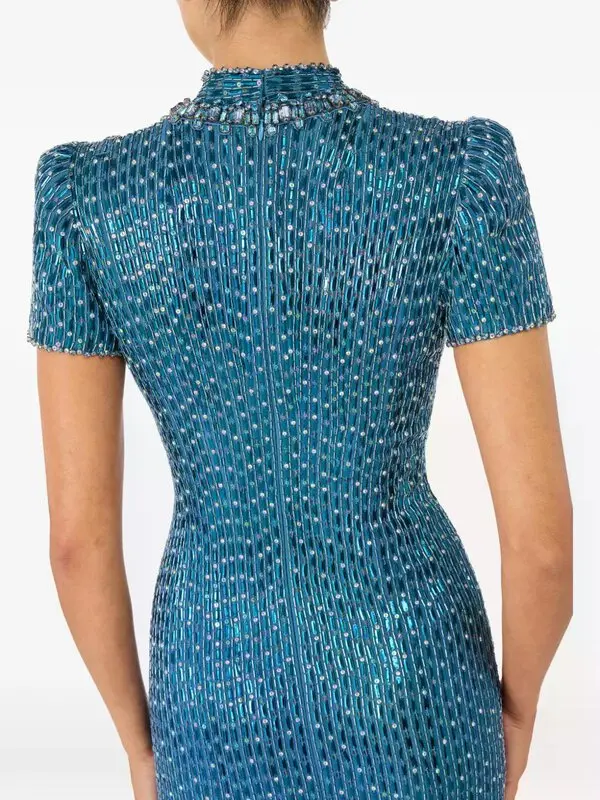 Jenny Packham Amber Embellished Maxi Dress - Blue
