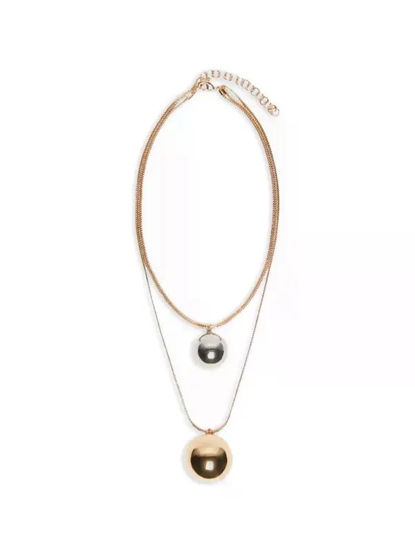 Max Mara Pasticcino Sphere-pendant Necklace - Gold