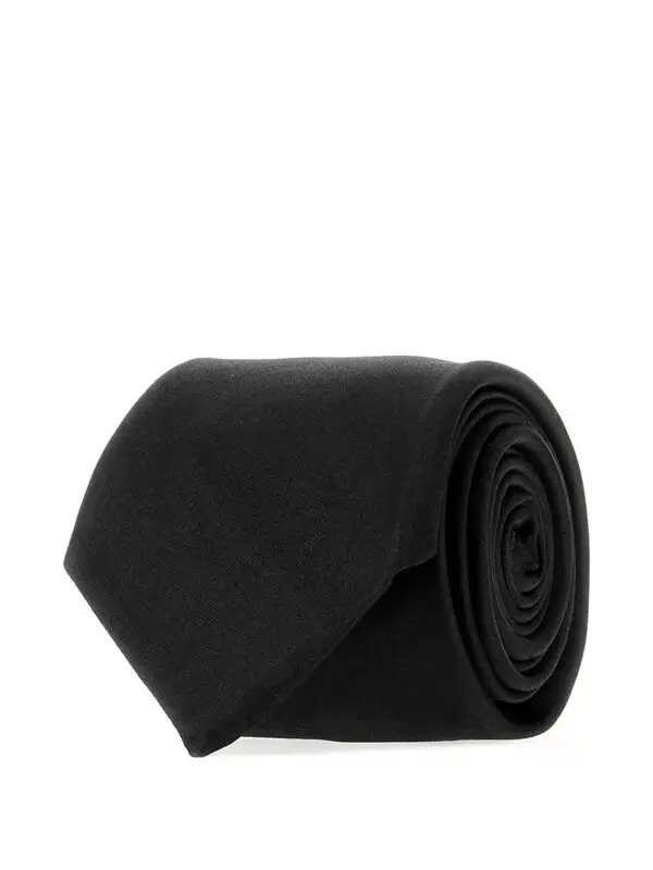 Corneliani Pointed-tip Neck Tie - Black
