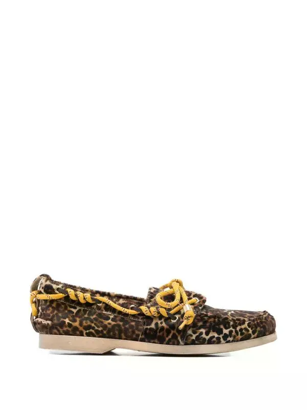 GOLDEN GOOSE Leopard Print Loafers - Neutrals