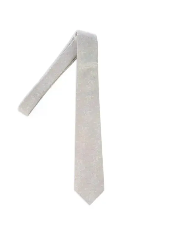 Corneliani Jacquard-pattern Neck Tie - Neutrals