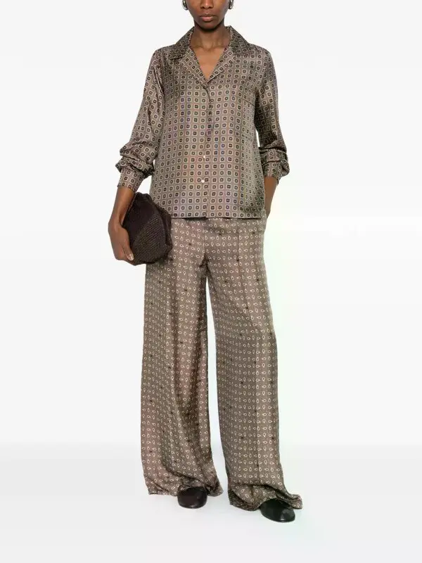 Max Mara Disco Printed Shirt - Neutrals