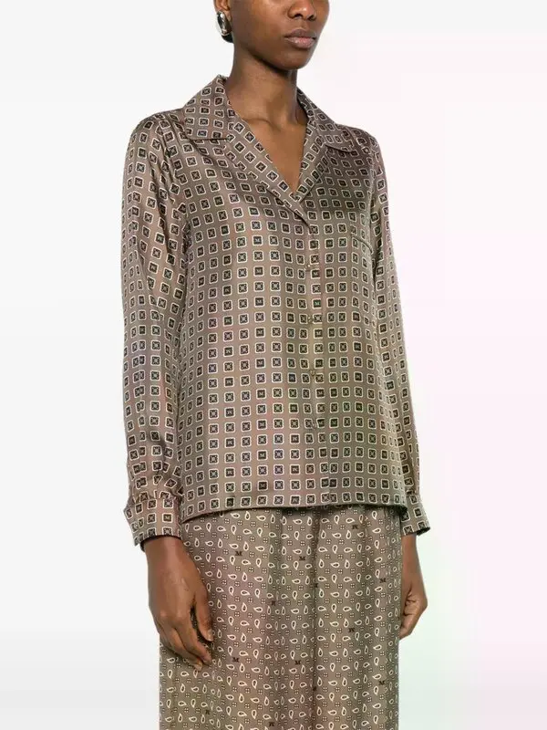 Max Mara Disco Printed Shirt - Neutrals