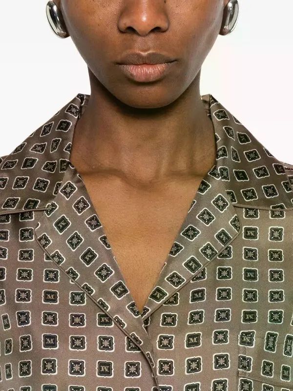 Max Mara Disco Printed Shirt - Neutrals