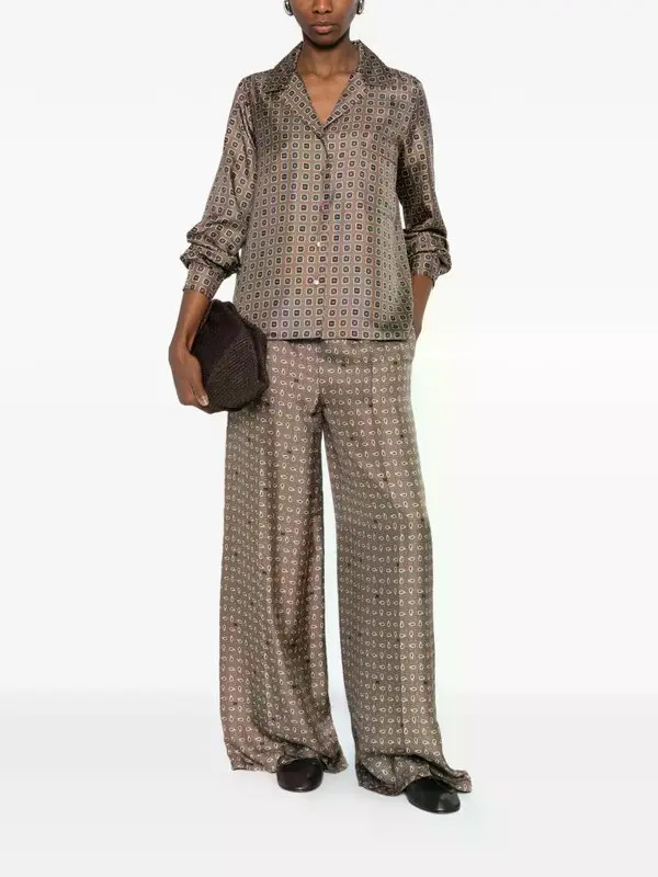 Max Mara Vischio Patterned Trousers
