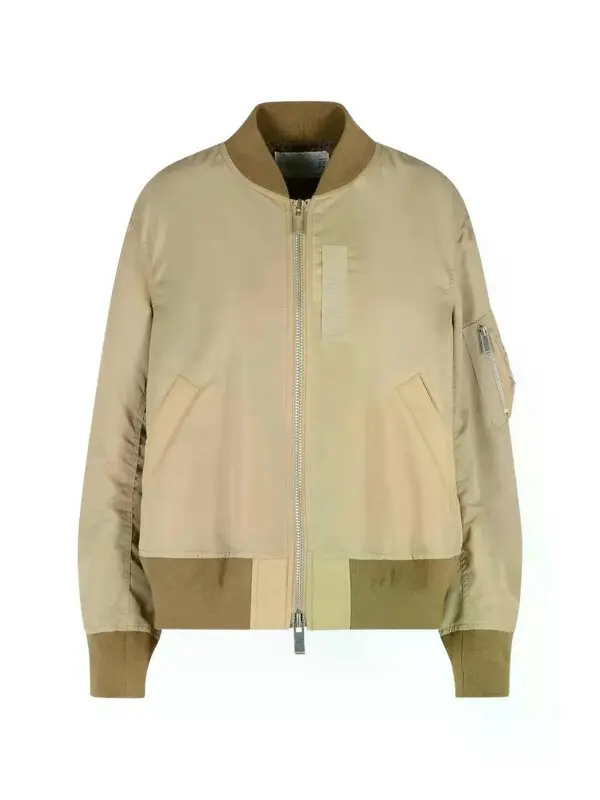 Sacai Ribbed-trims Bomber Jacket