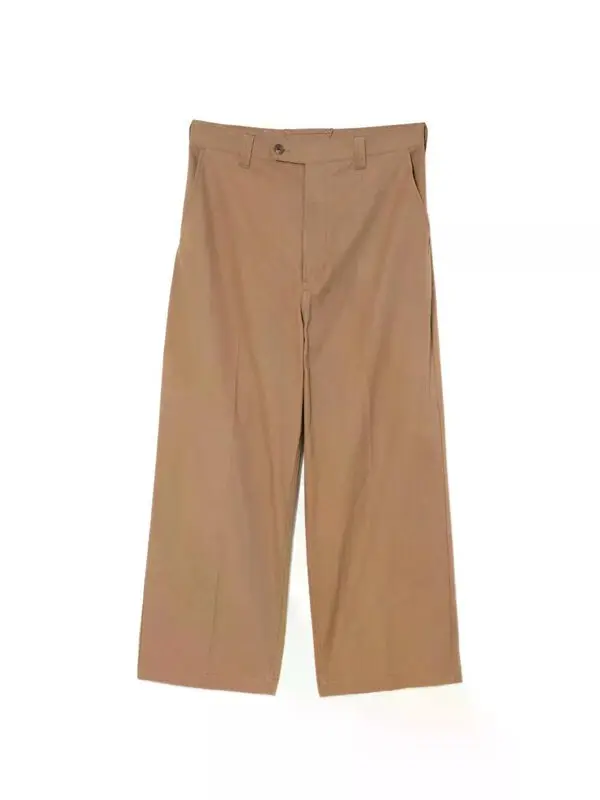 Comme Des Garçons Cotton Trousers - Brown