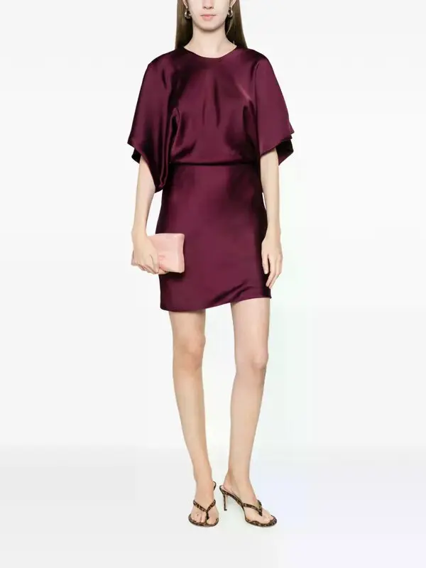 Norma Kamali Obie Mini Dress - Purple