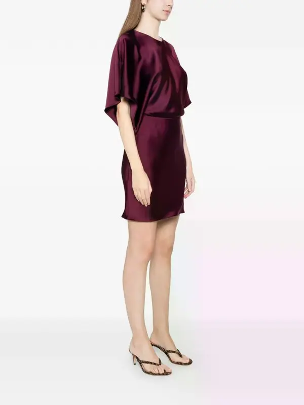 Norma Kamali Obie Mini Dress - Purple