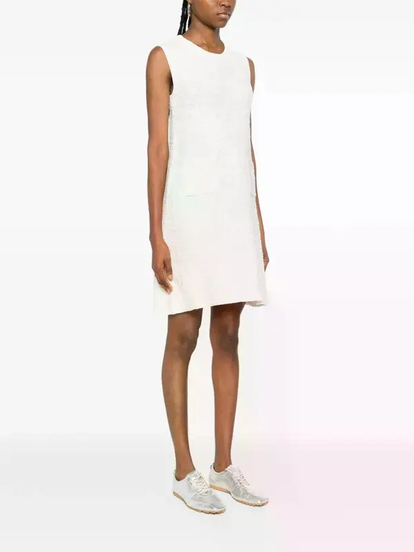 Fabiana Filippi Pocket Sleeveless Mini Dress - Neutrals