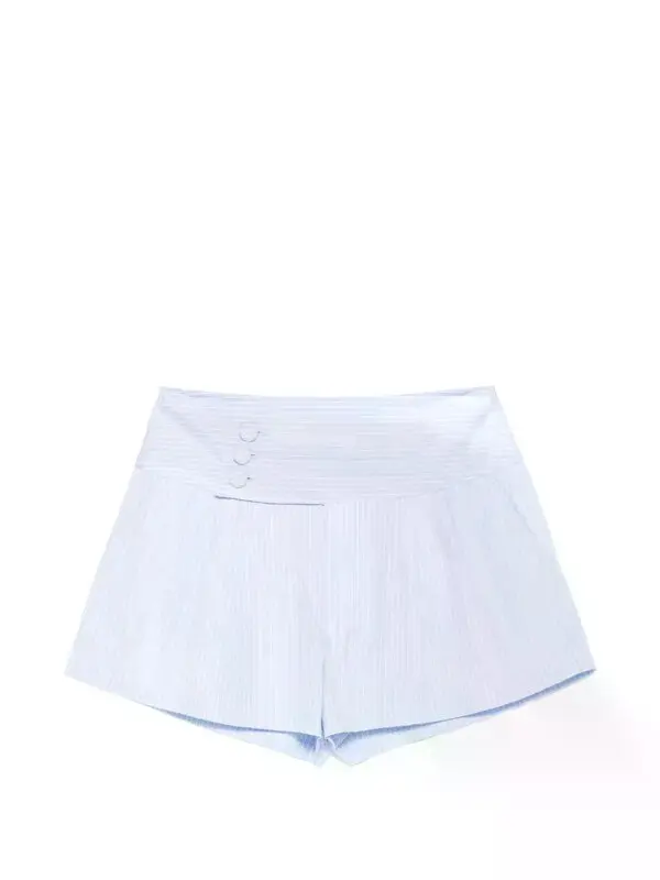 FRAME Button Striped Shorts