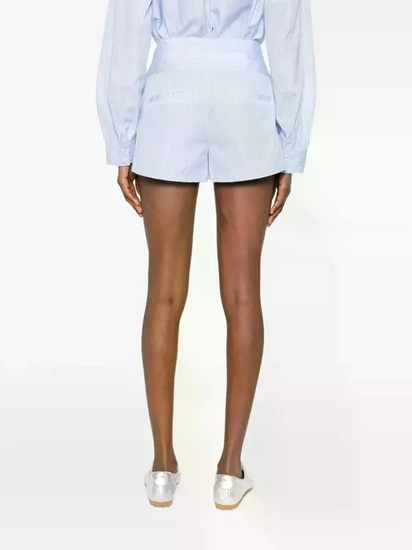 FRAME Button Striped Shorts