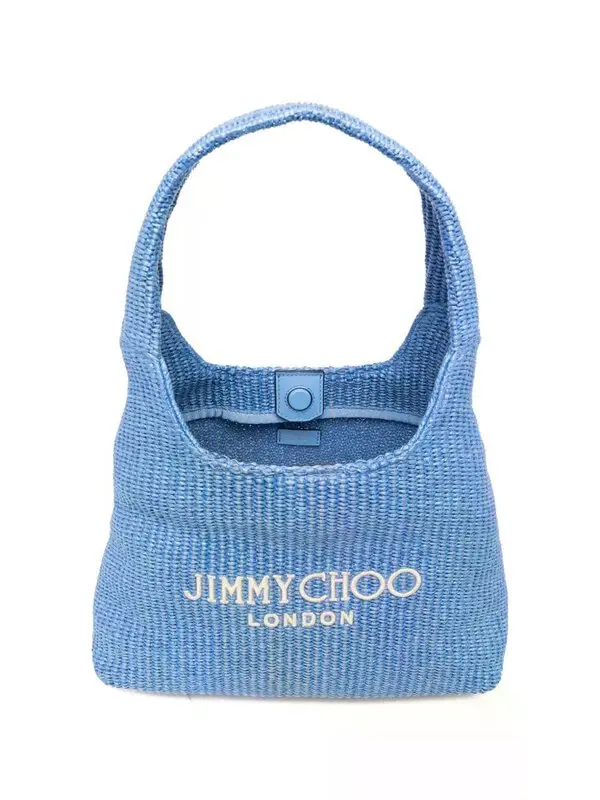 JIMMY CHOO Beach Diamond Logo Shoulder Bag