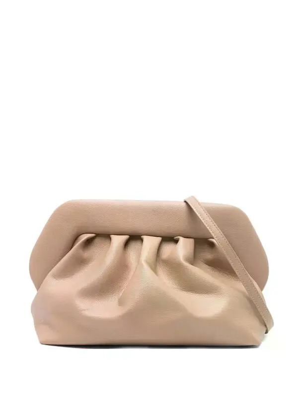 THEMOIRE Bios Gathered Clutch Bag - Neutrals